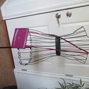 Perlina | Bags | Perlina Bright Pink Leather Crossbody | Poshmark